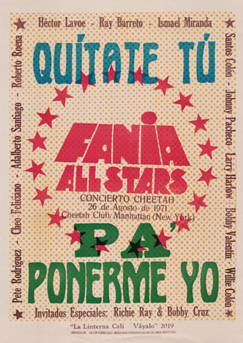 Poster La Linterna - Fania: Quítate Tú (Sin Enmarcar) – Longplay